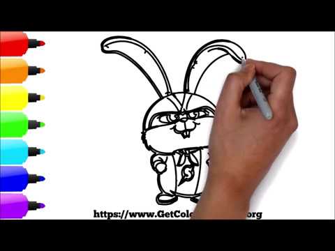 How to Draw Captain Snowball from The Secret Life of Pets 2 - YouTube