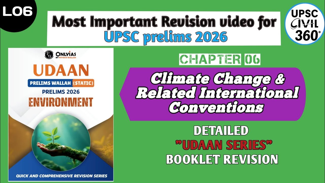 L06: Climate Change & International Conventions - Environment Revision ...