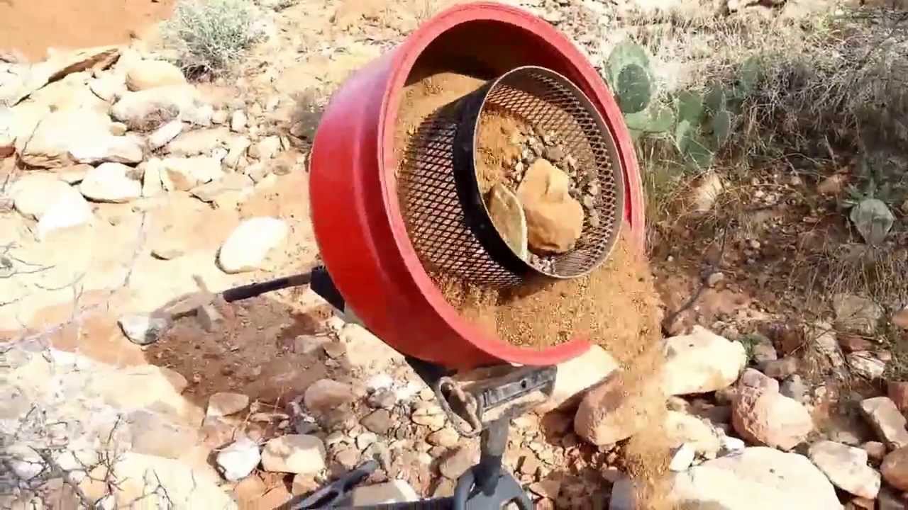 Drywashing with the gold-drum - YouTube