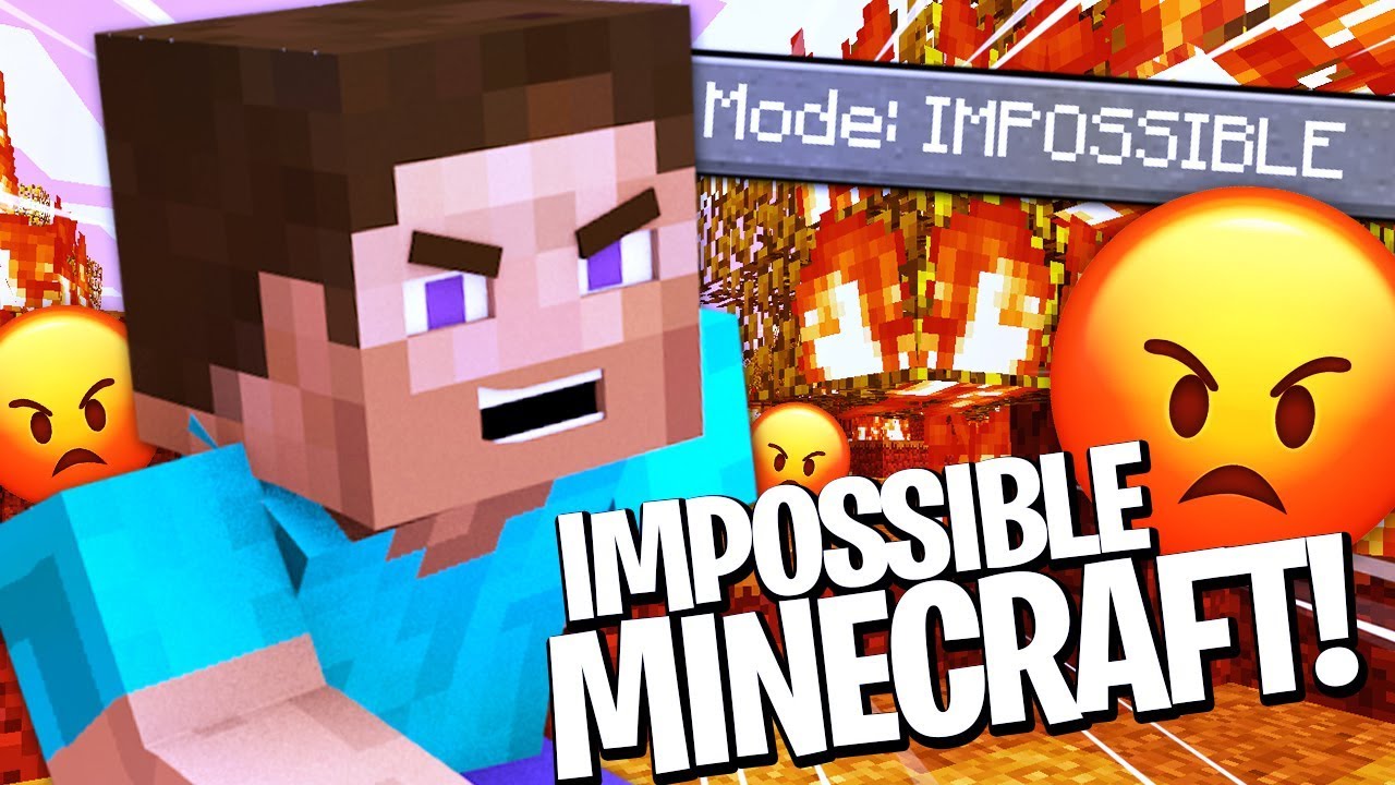 IK SPEEL DE IMPOSSIBLE MINECRAFT MODE!! HELP MIJ! 😡 - YouTube