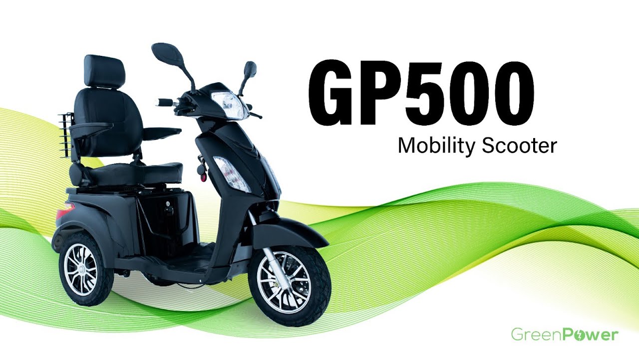 GP500 Mobility Scooter by Green Power - YouTube