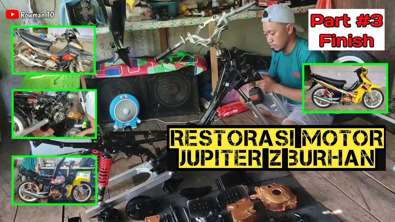 PART 3 || Restorasi motor jupiter Z Burhan || Proses Perakitan - YouTube
