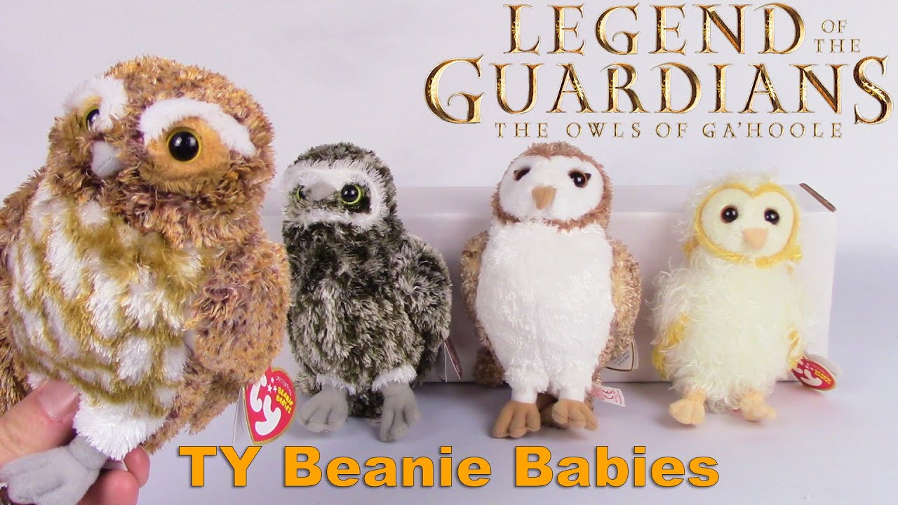 TY Beanie Babies Legend of the Guardians: The Owls of Ga'Hoole (Set of ...