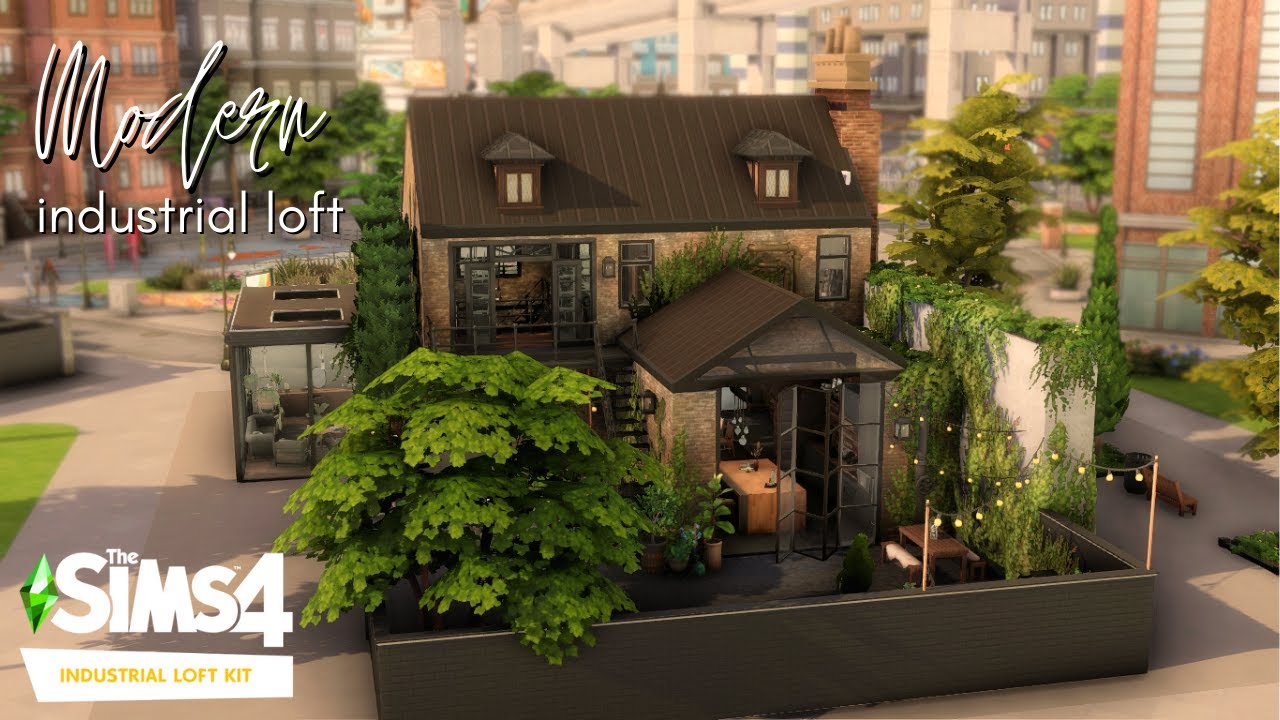 MODERN INDUSTRIAL LOFT - The Sims 4: Industrial Loft Kit Speedbuild ...