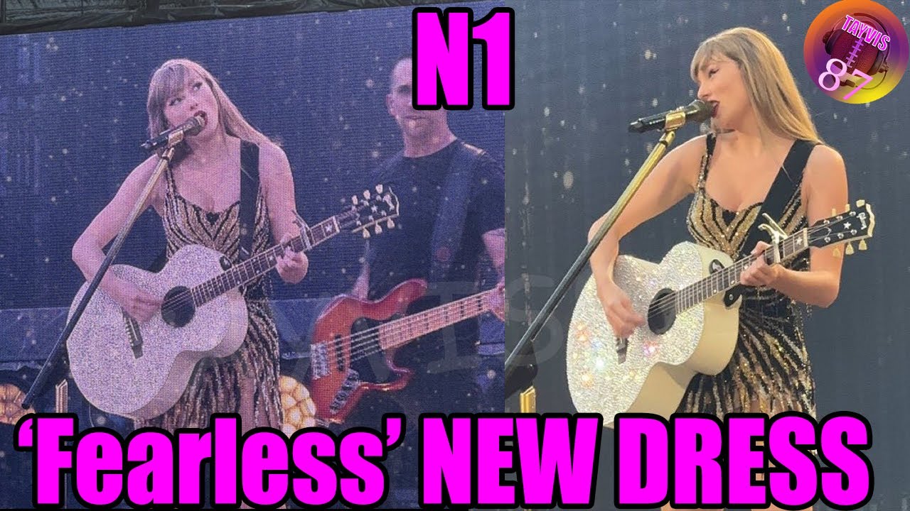 OMFG! Taylor Swift STUNS in 'Fearless' NEW DRESS at Milan Eras Tour N2 ...