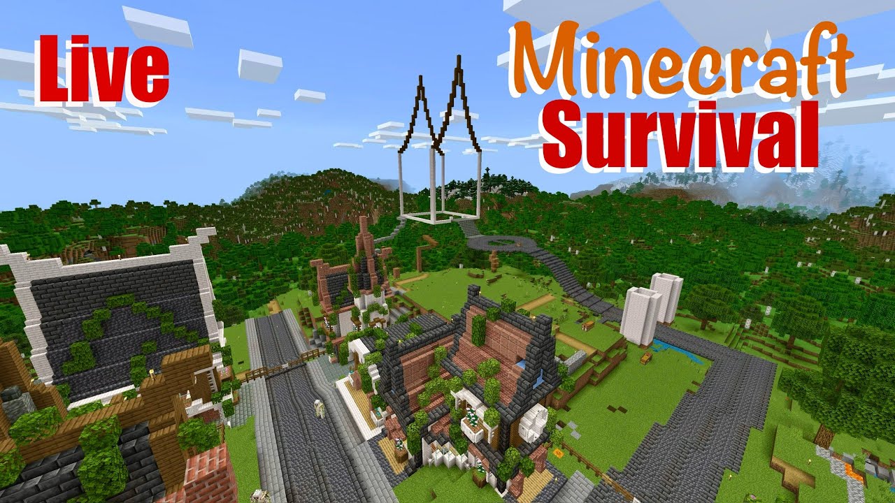 Castle Building in Survival Minecraft! (Bedrock) - YouTube