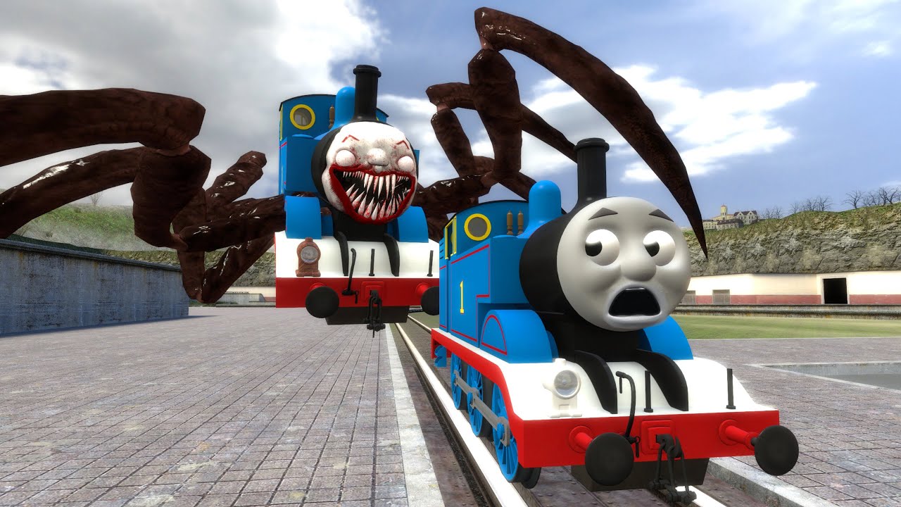 Building a Thomas Train Chased By Cursed Thomas and Giant Choo Choo ...
