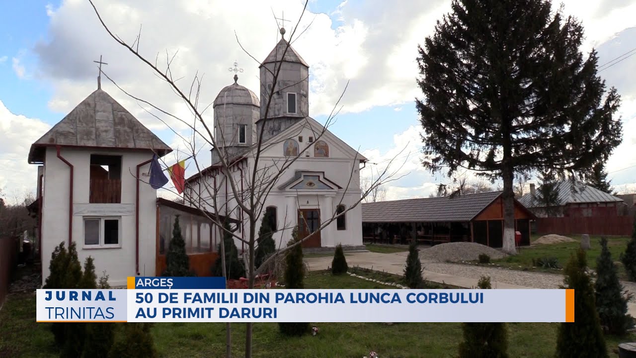 50 de familii din Parohia Lunca Corbului au primit daruri - YouTube