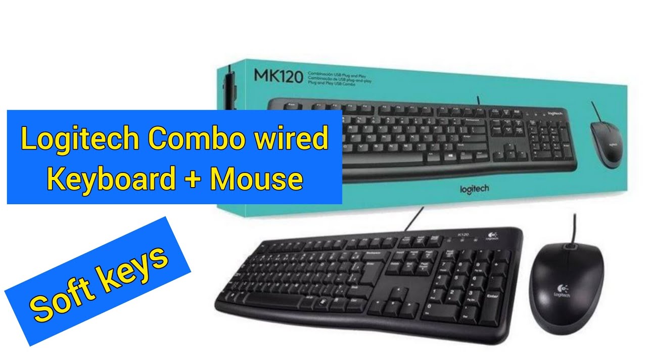 Logitech wired keyboard and mouse combo. Pack of 4. - YouTube