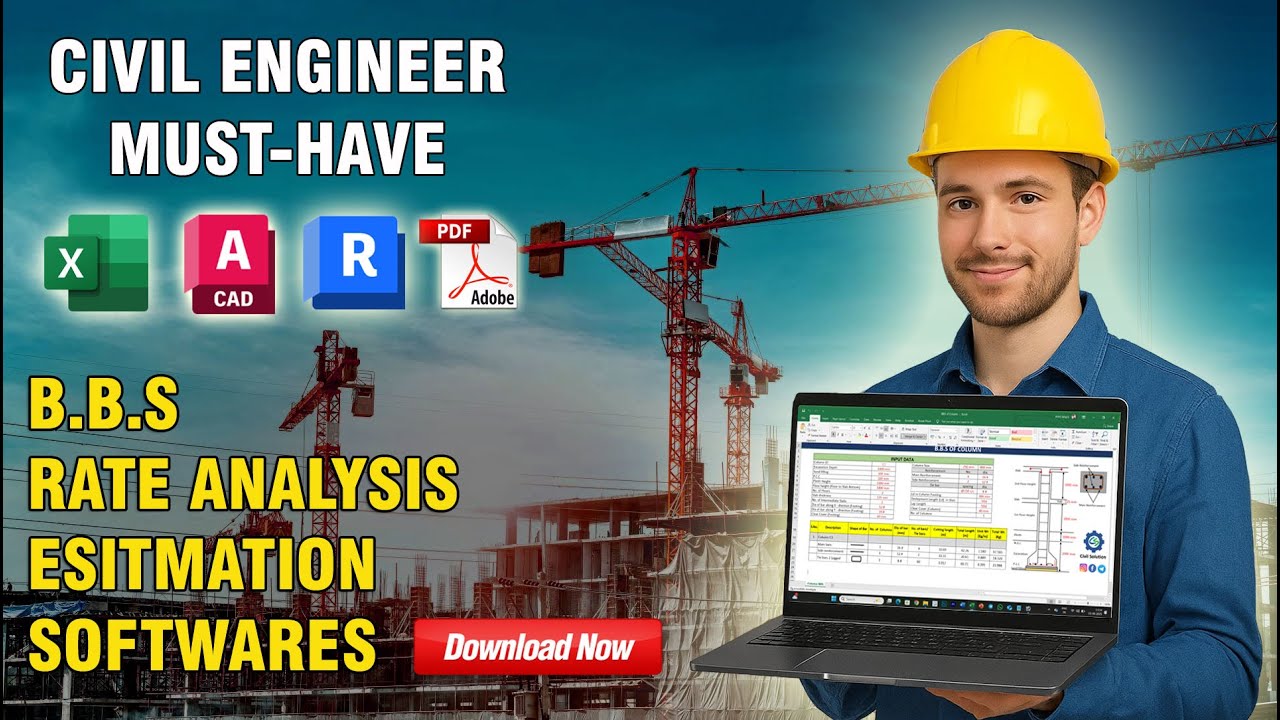 Ultimate Civil Engineering Combo Kit 🔧 | BBS, Estimation, Rate Analysis ...