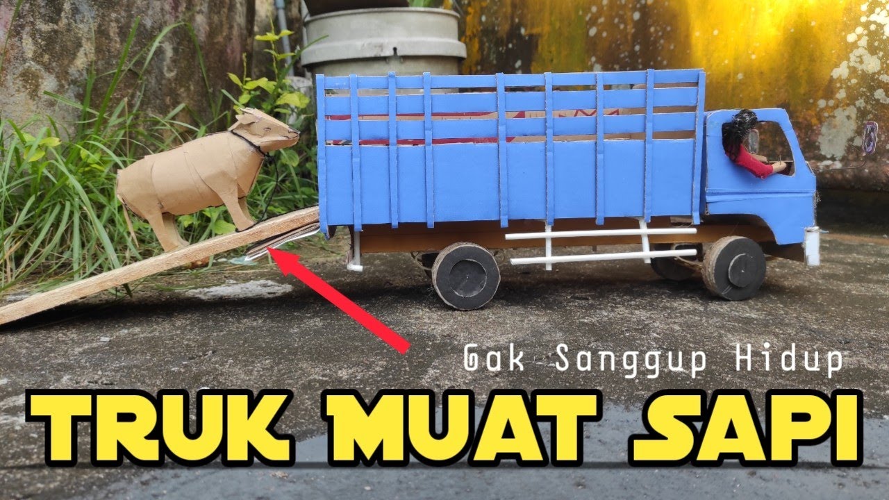 TRUK Muat Sapi, Oleng Gak Ya? Versi miniatur truk - YouTube