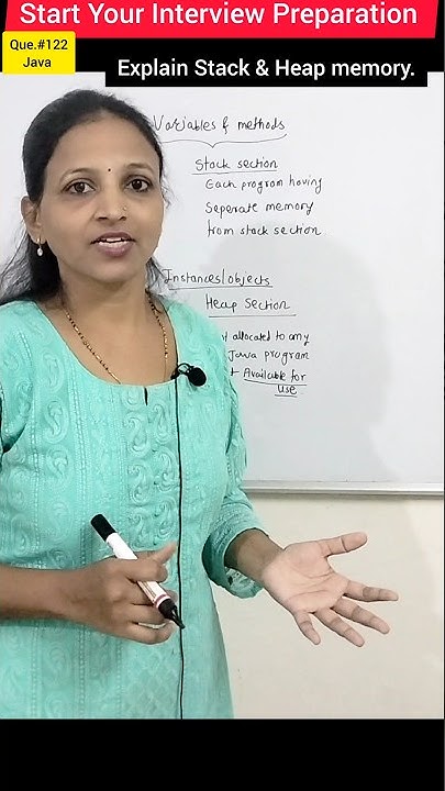 Explain Stack and Heap memories in Java | Java Interview Question 121 # ...