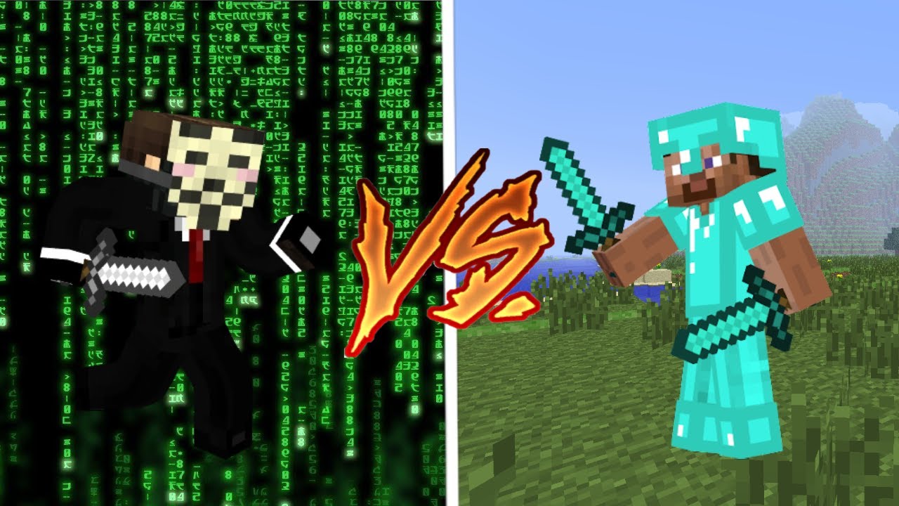 We Faught a Hacker in Minecraft! - YouTube