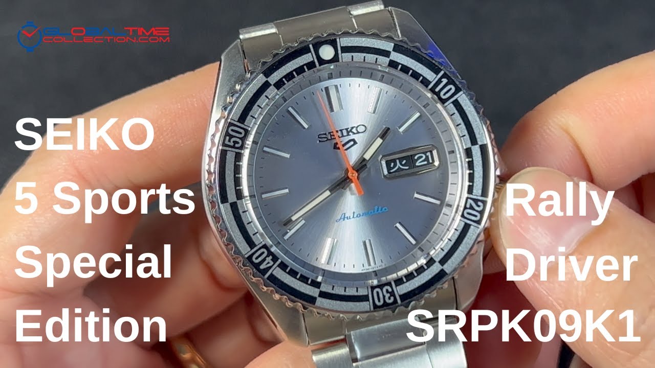 SEIKO 5 Sports SRPK09K1 Rally Driver - YouTube