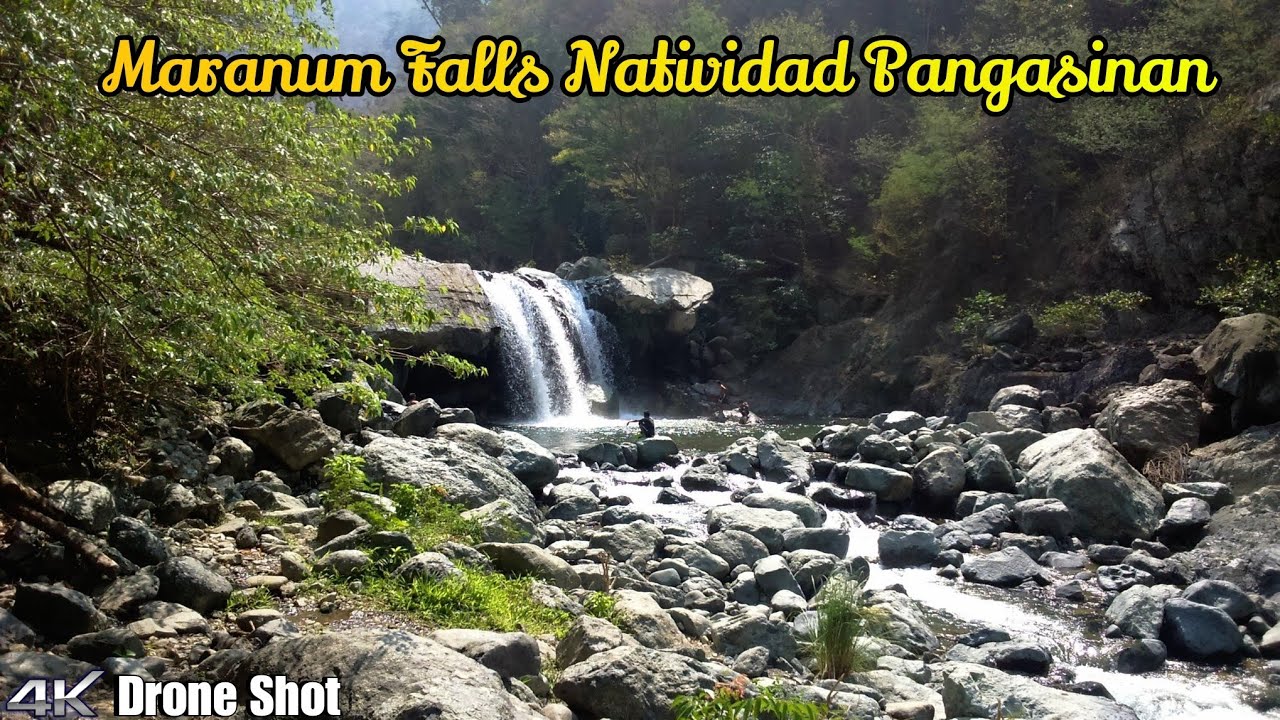 Aerial Drone Shot at Maranum Falls Natividad Pangasinan 4k UHD - YouTube