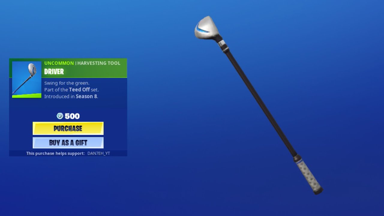 Gifting the driver pickaxe on my other account.....In a couple of days ...