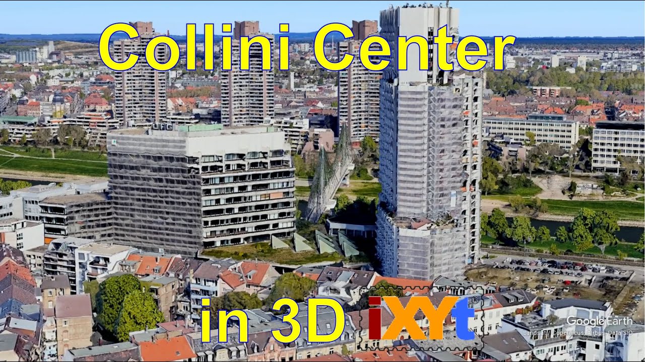 Collini Center, Mannheim, Baden-Wurtemberg, Germany in 3D SBS video for ...