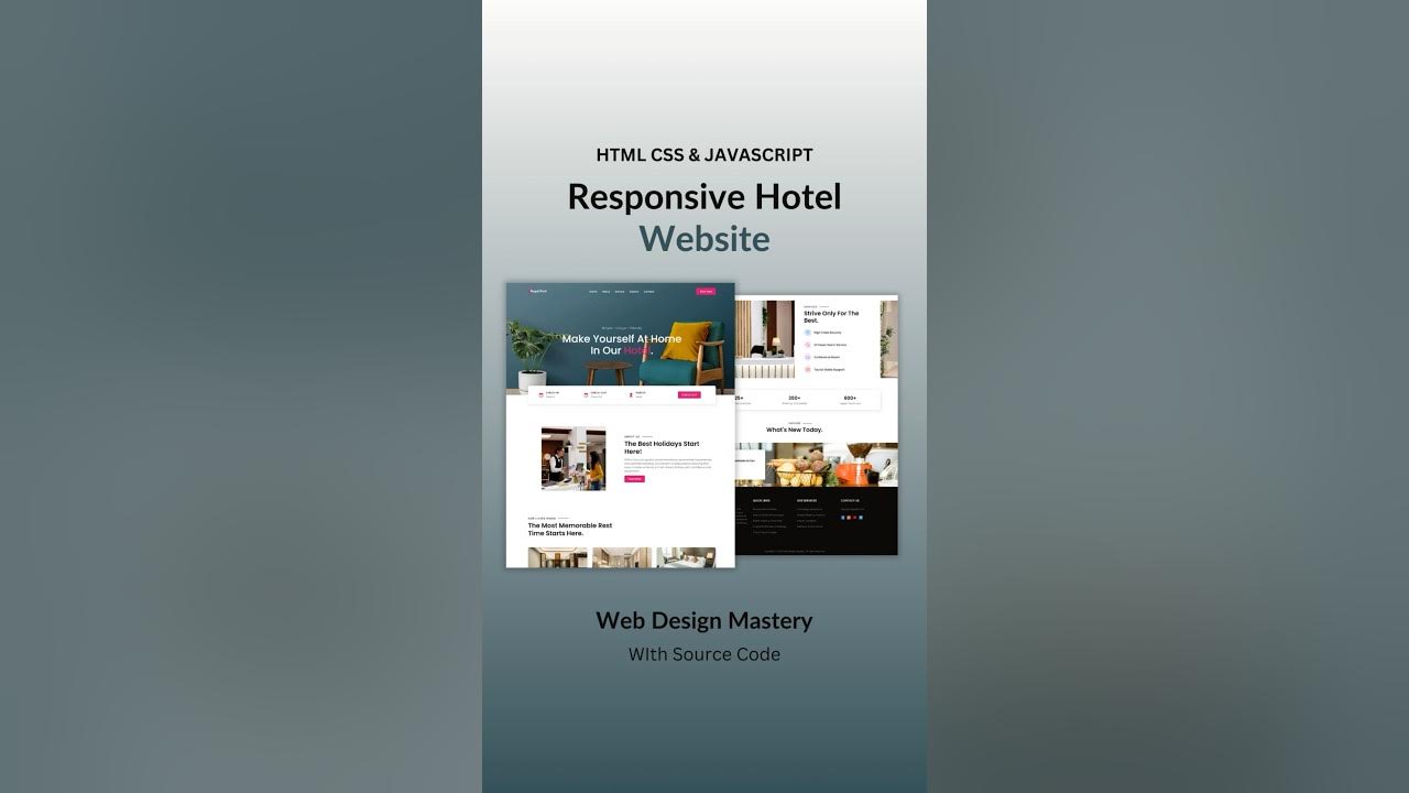 Hotel Website Using HTML CSS And JavaScript #design #webdesign #webdevelop # ...