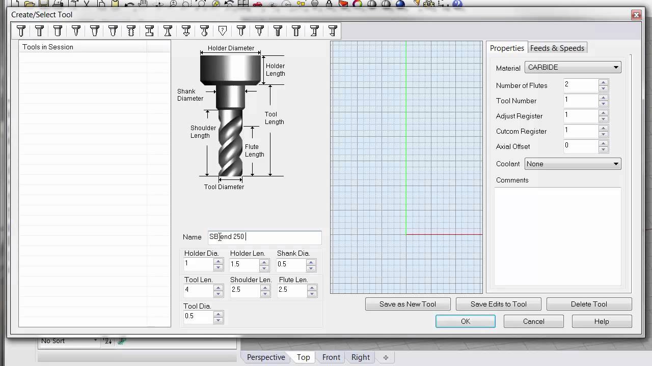RhinoCAM adding a new tool - YouTube