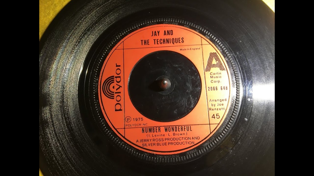 Number Onderful (Number Wonderful) ~ Jay And The Techniques - YouTube