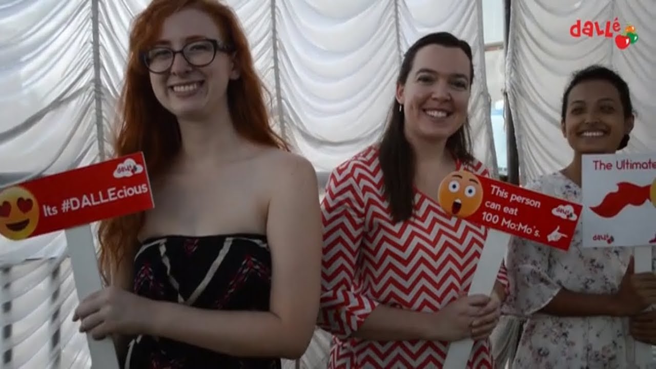 Dalle Momo Eating competition Labim Mall 2017 - Monsoon Festival - YouTube