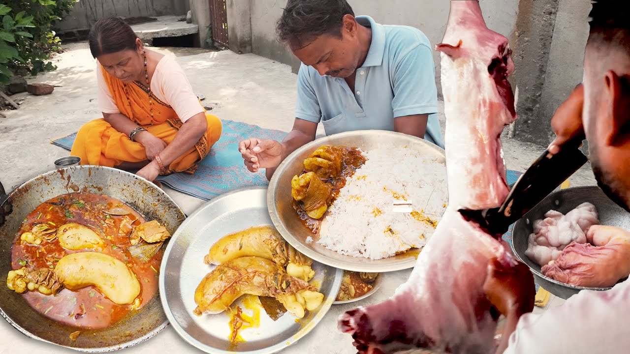 Mutton Chusta Recipe | गाउँमा बनाइयो स्वादिलो मटन चुस्ता | How To Make ...