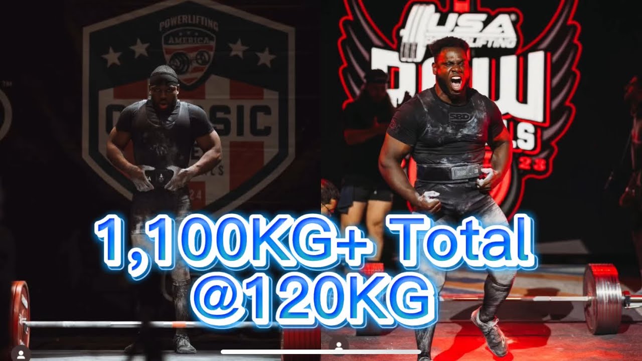 Bobb Matthews VS Rondel Hunte - 1100kg @ 120kg?! Powerlifting BATTLE ...