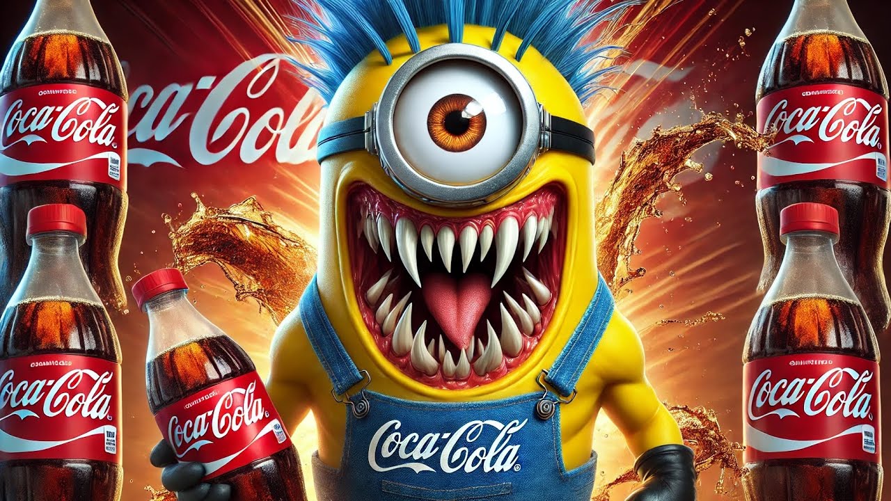 Coca Cola Minion Head Easter- story of transformation #minions #cartoon ...