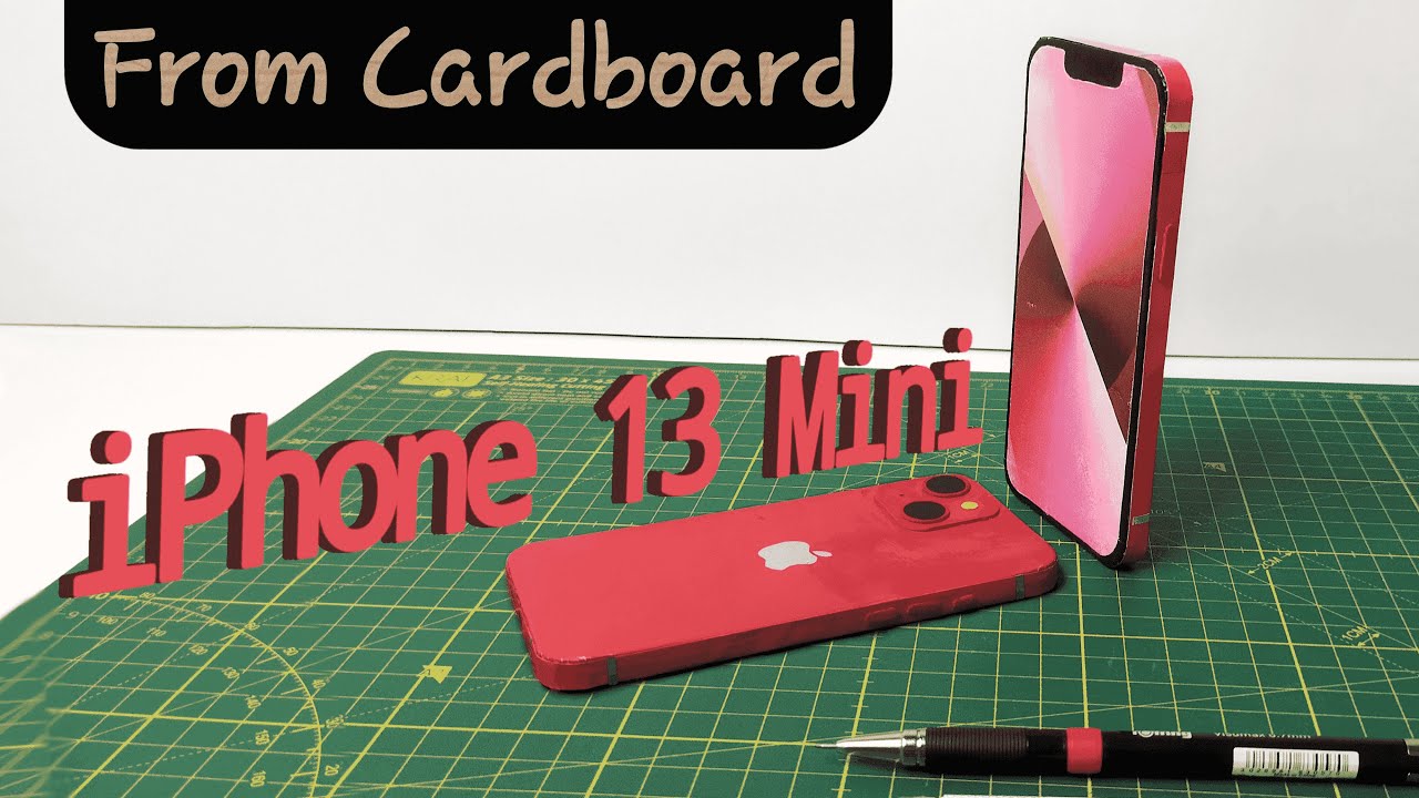 How to make an iPhone 13 Mini from cardboard ~ YY's Crafts - YouTube
