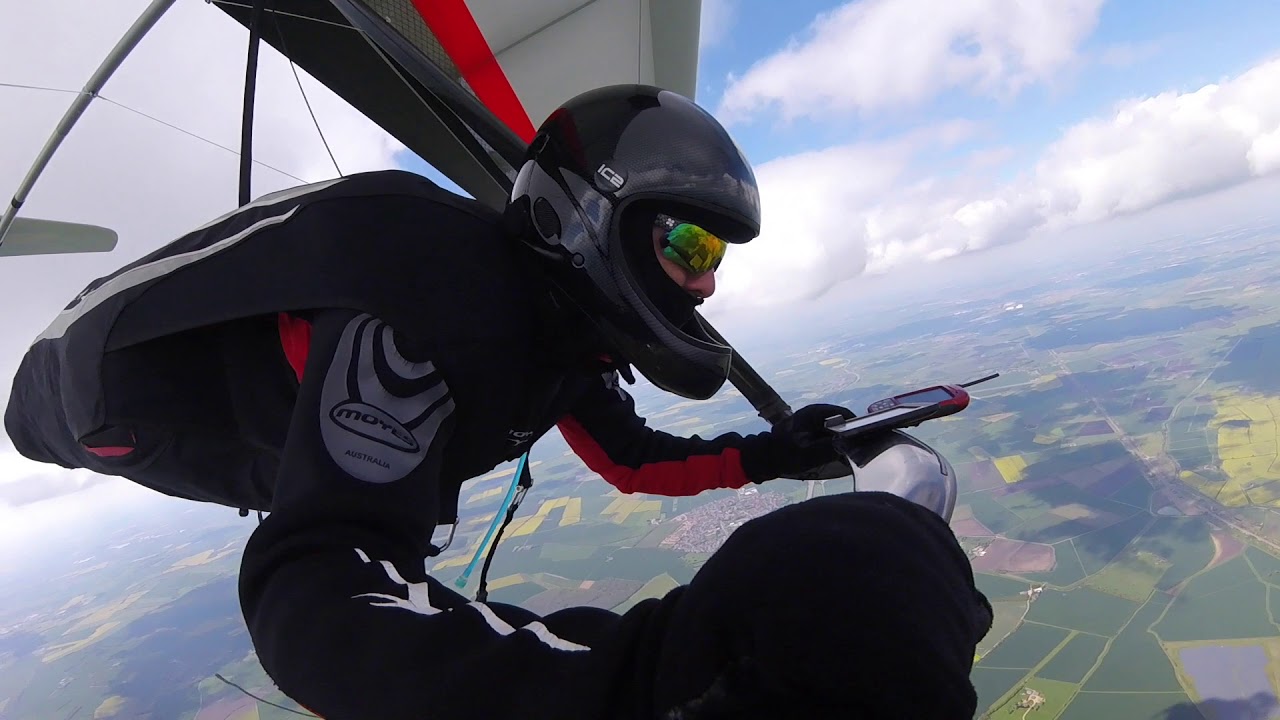 Hang Gliding ATOS VR "to home from Sutton Meadows" 12th May 2019 - YouTube