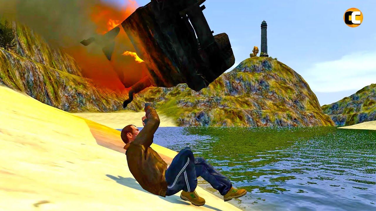 GTA 4 Cliff Drops & Jumps (GTA 4 Crashes/Ragdolls) #4 - YouTube
