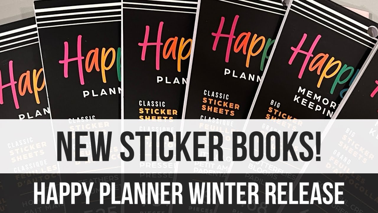 New Sticker Books! Happy Planner Winter 2023 Release - Flip Through of ...
