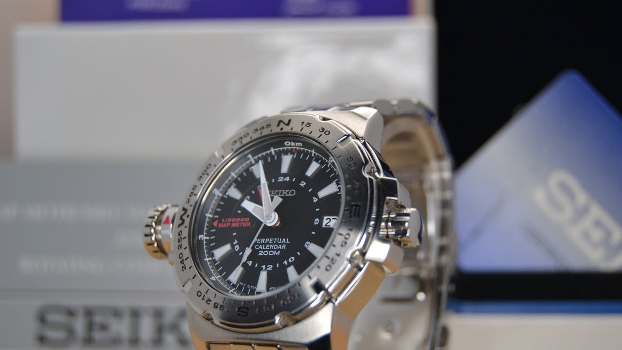 SEIKO Map Meter. Compass setting for Southern Hemisphere. Multifunction ...