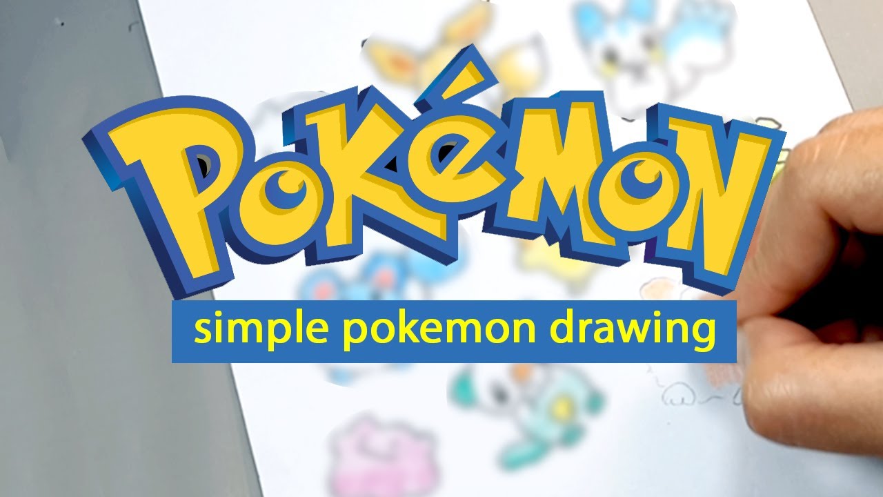 Drawing Super Cute Pokemon | Easy and simple Pokemon drawing tutorial ...