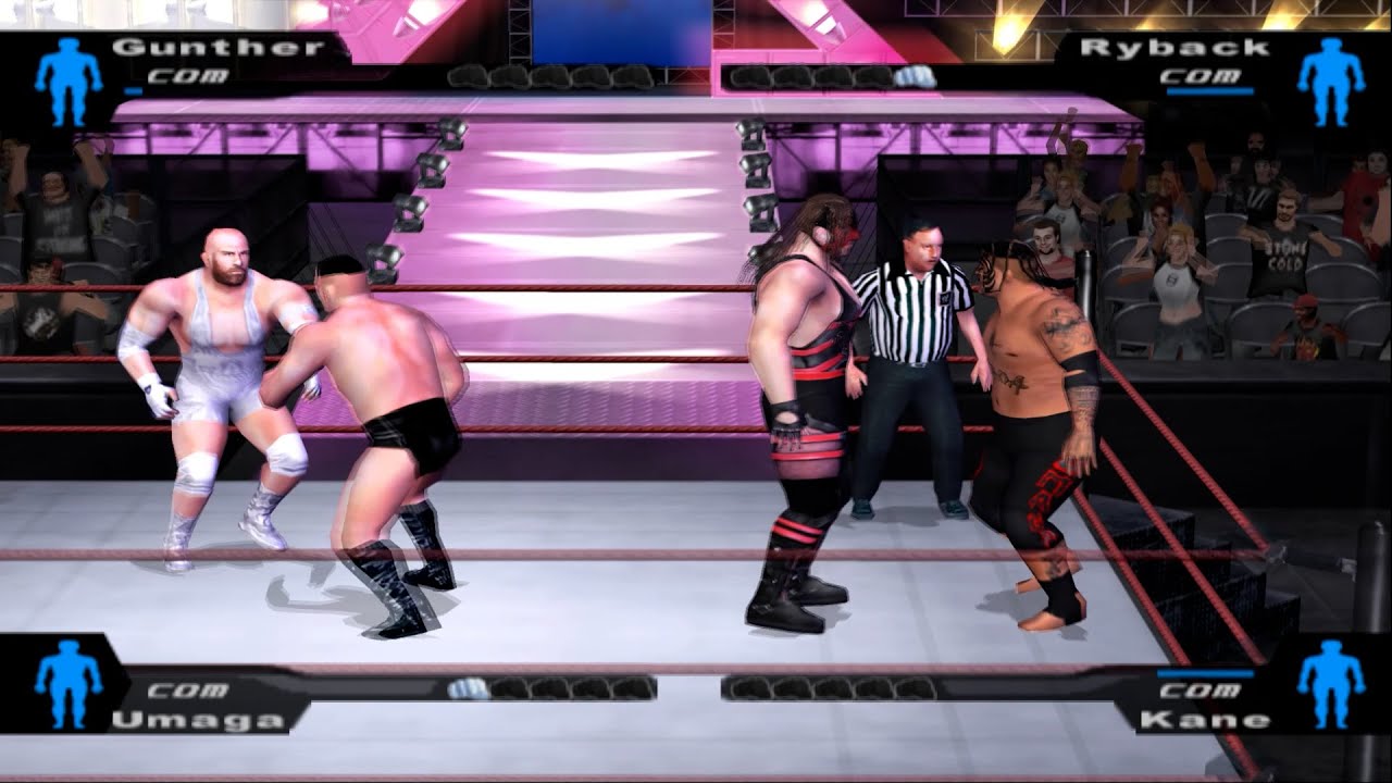 Fatal 4 Way Match | Gunther Vs Ryback Vs Umaga Vs Kane | Walkthrough ...