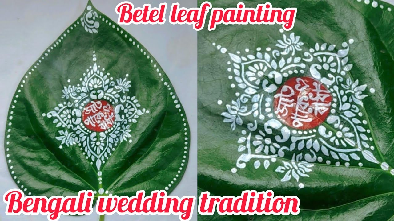 KOLKA DESIGN ON BETEL LEAF| KOLKA ON PAAN PATA| WEDDING & PHOTOSHOOT ...