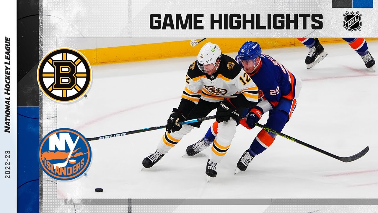 Bruins @ Islanders 1/18 | NHL Highlights 2023 - YouTube