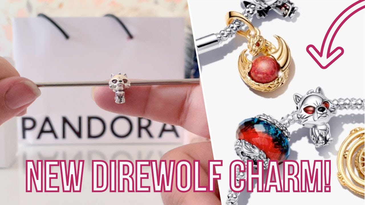 Close Up Look at Pandora's Game of Thrones Ghost Direwolf Charm! - YouTube