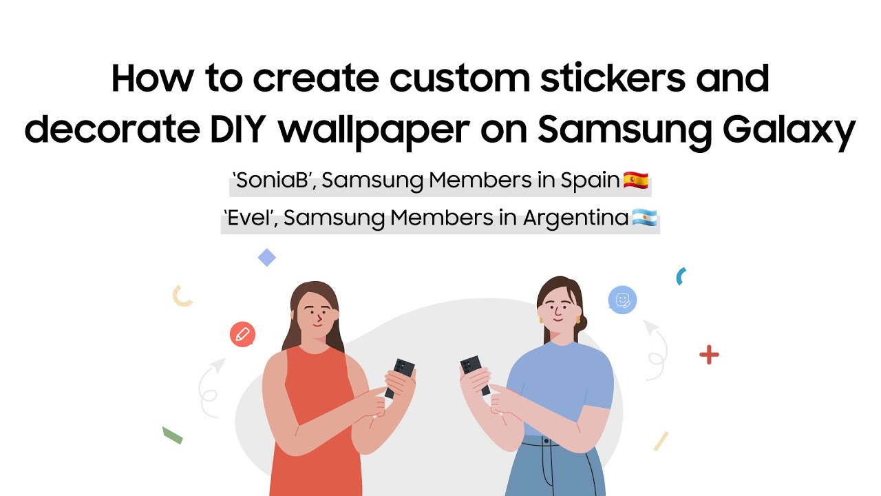 Samsung Members Stars: How to create custom stickers and decorate DIY ...