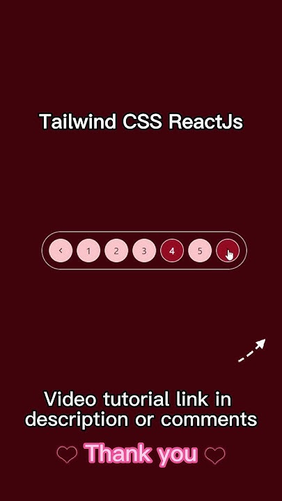 Implementing Pagination with Tailwind CSS & ReactJS #reactjs #tailwindcss #pagination #shorts ...