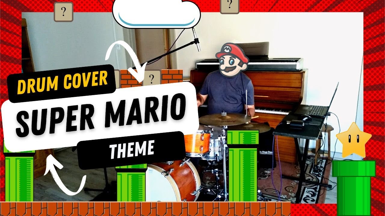 Super Mario - Original Game Theme (Drum Cover) - YouTube