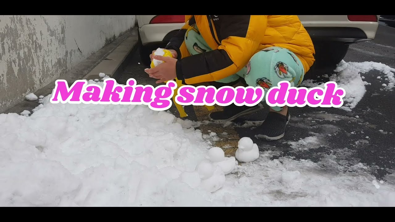 Making snow duck - YouTube
