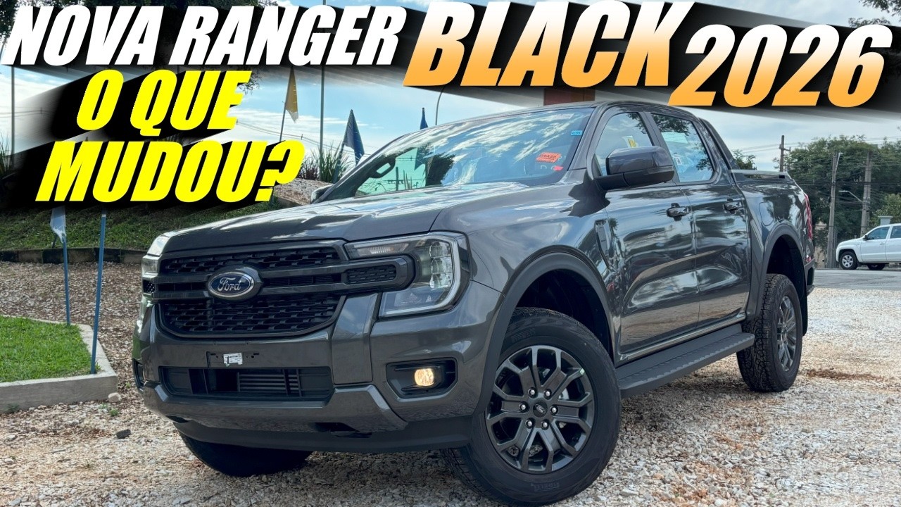FORD RANGER BLACK 2026 O que mudou? ESQUEÇA HILUX e RAMPAGE BIGHORN ...