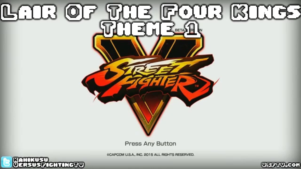 STREET FIGHTER V : Lair Of The Four Kings Theme #1 (long version) - YouTube