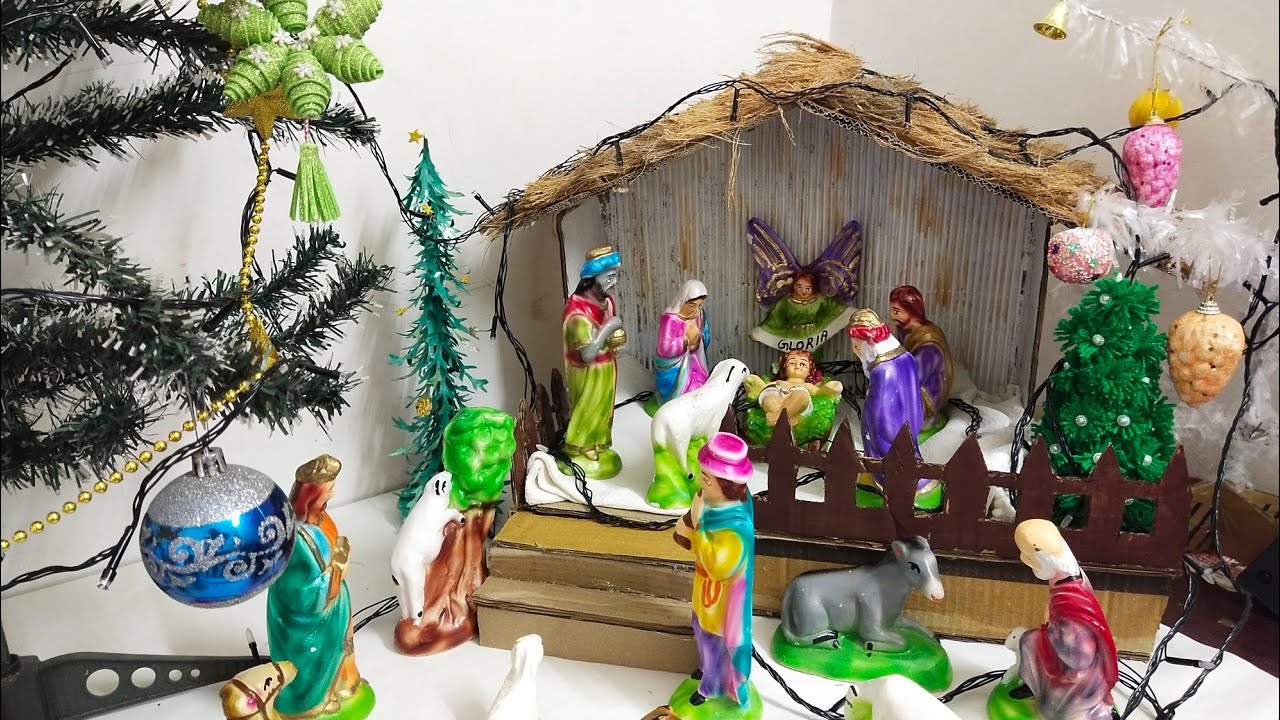 How To Make Christmas Crib Decoration At Home Psoriasisguru