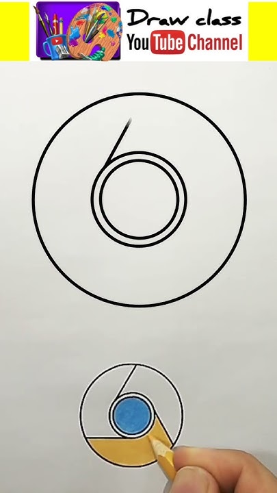 HOW TO DRAW CHROME LOGO | DRAWING CHROME LOGO STEP BY STEP - YouTube