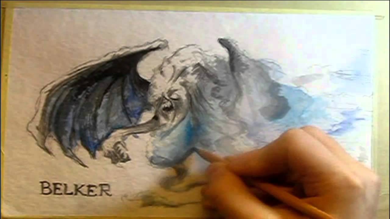 Speed Drawing: Dungeons & Dragons, Belker - YouTube