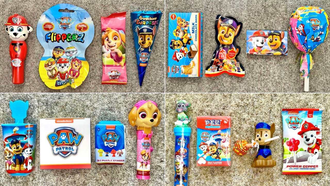 NEW🤩 TOP 4 Paw Patrol Video • Satisfying Candy ASMR • Surprise Box ...