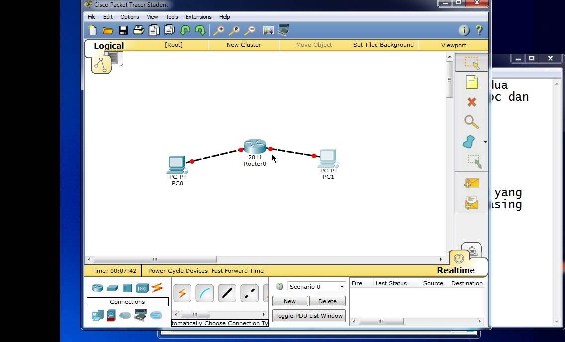 Cara setting static routing di Packet Tracer - YouTube