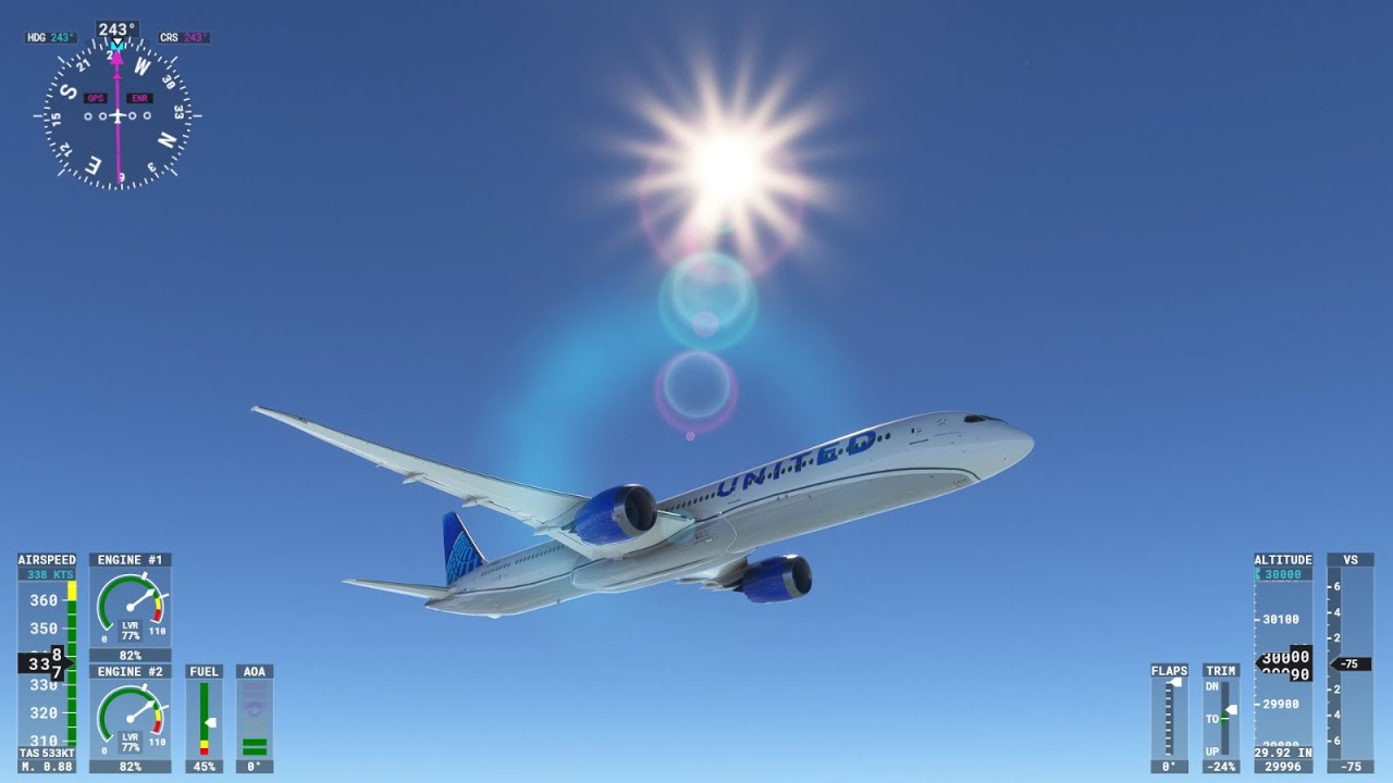 Microsoft Flight Sim Live! Los Angeles Dodgers flying back from New ...